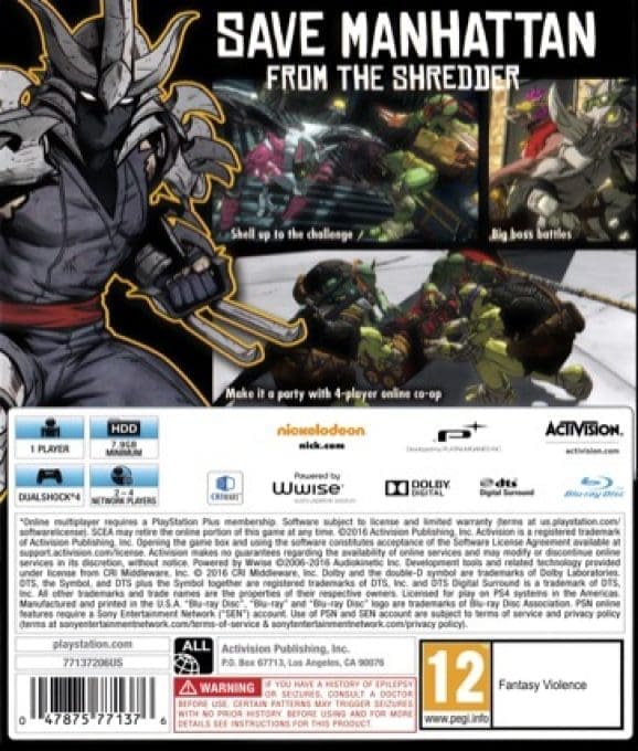 Acheter Teenage Mutant Ninja Turtles - Mutants in Manhattan - Sony ...